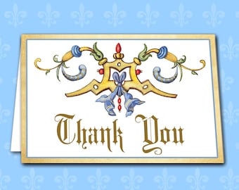 Medieval Thank You Card - Etsy