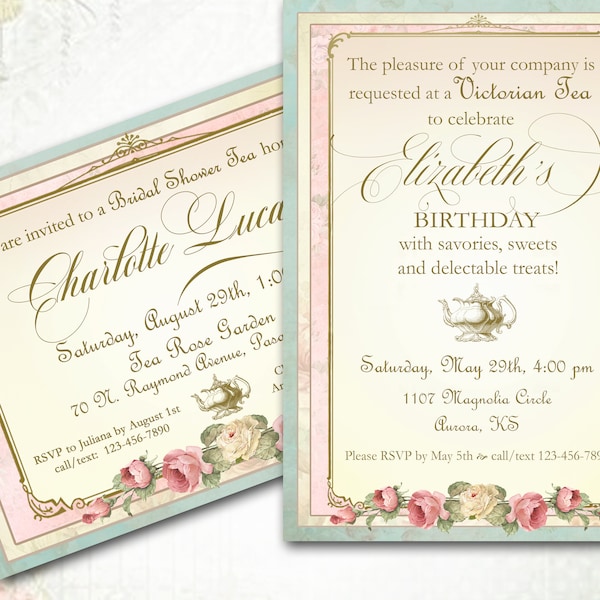 Victorian Invitation - Etsy
