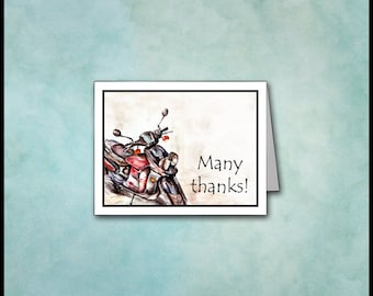 Motorcycle thank you | Etsy