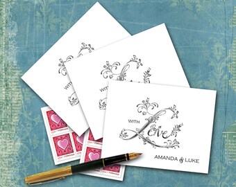 Victorian note cards | Etsy