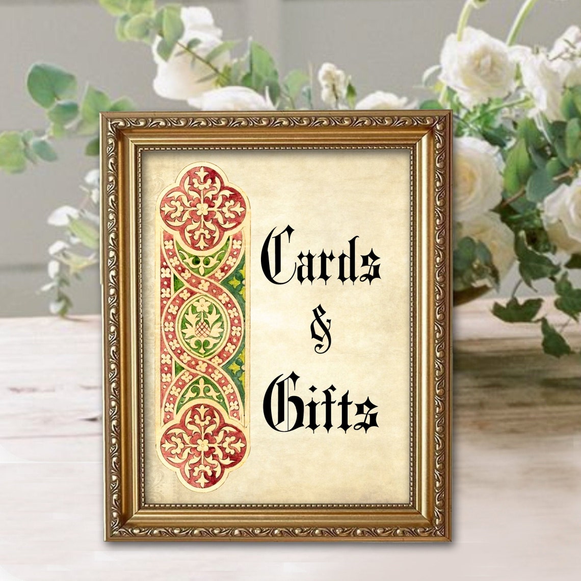 Medieval Design Personalized 8x10 Sign Digital | Etsy