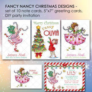 Personalized Fancy Nancy Valentine's Day Flat Cards, 4.25"x5.5 ...
