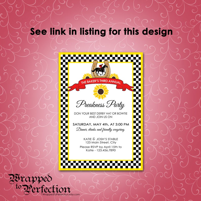 Kentucky Derby Invitation / Run for the Roses Horse Race - Etsy