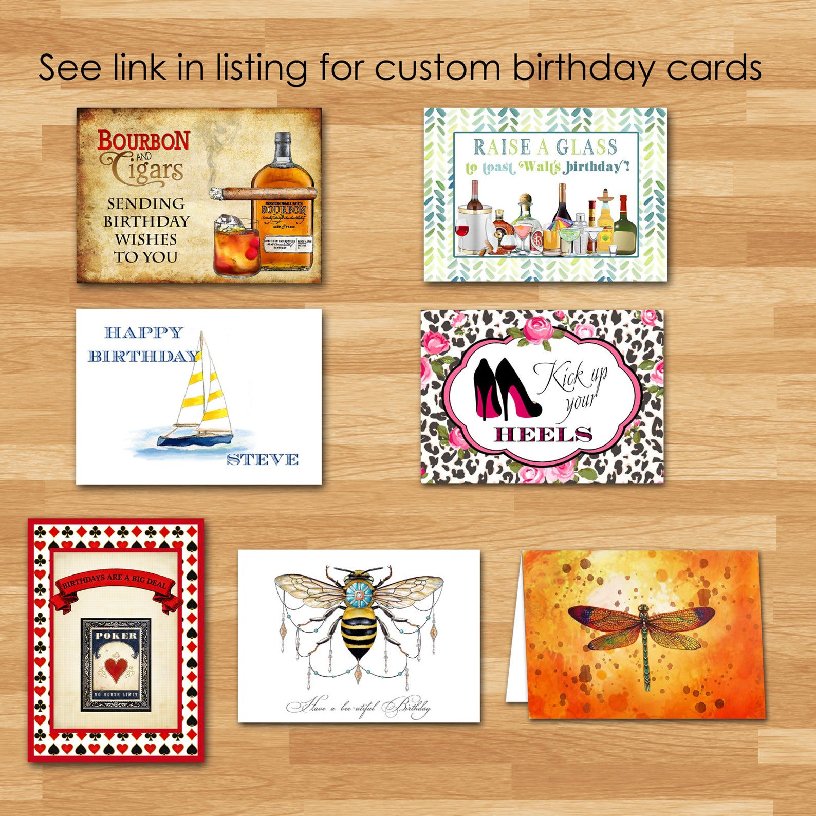 Classic Car Birthday Card / Vintage Red Roadster Sports Car - Etsy