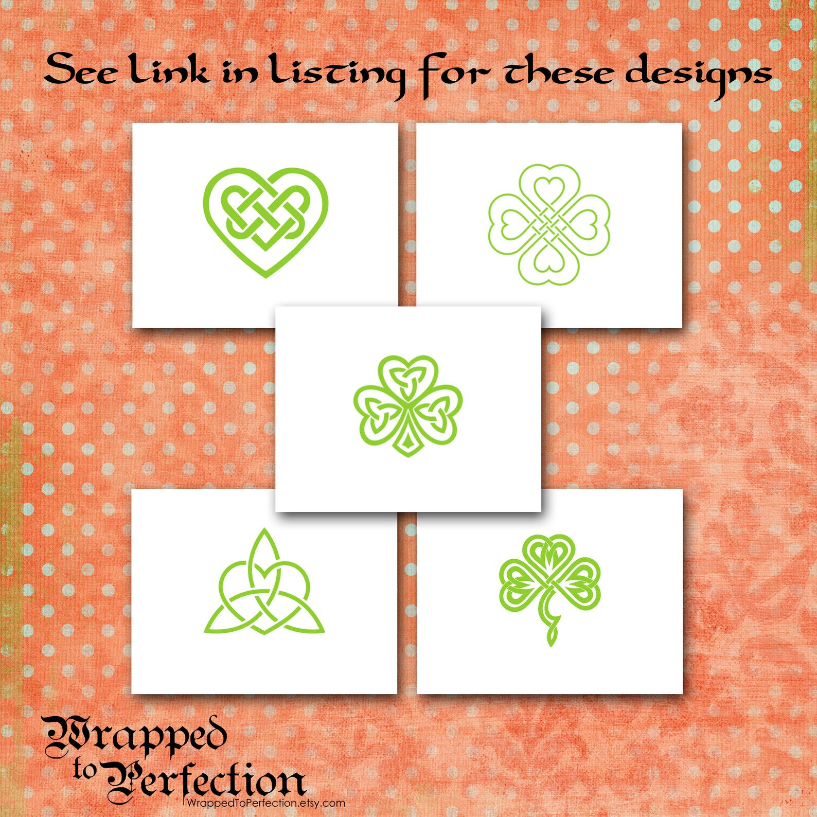 Celtic Note Cards Personalized Stationery Irish Corner | Etsy