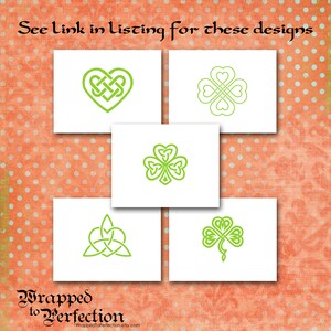 Celtic Note Cards, Personalized Stationery, Folded, Blank Inside, Set ...