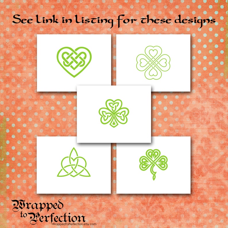 Celtic Note Cards Personalized Stationery Irish Corner - Etsy