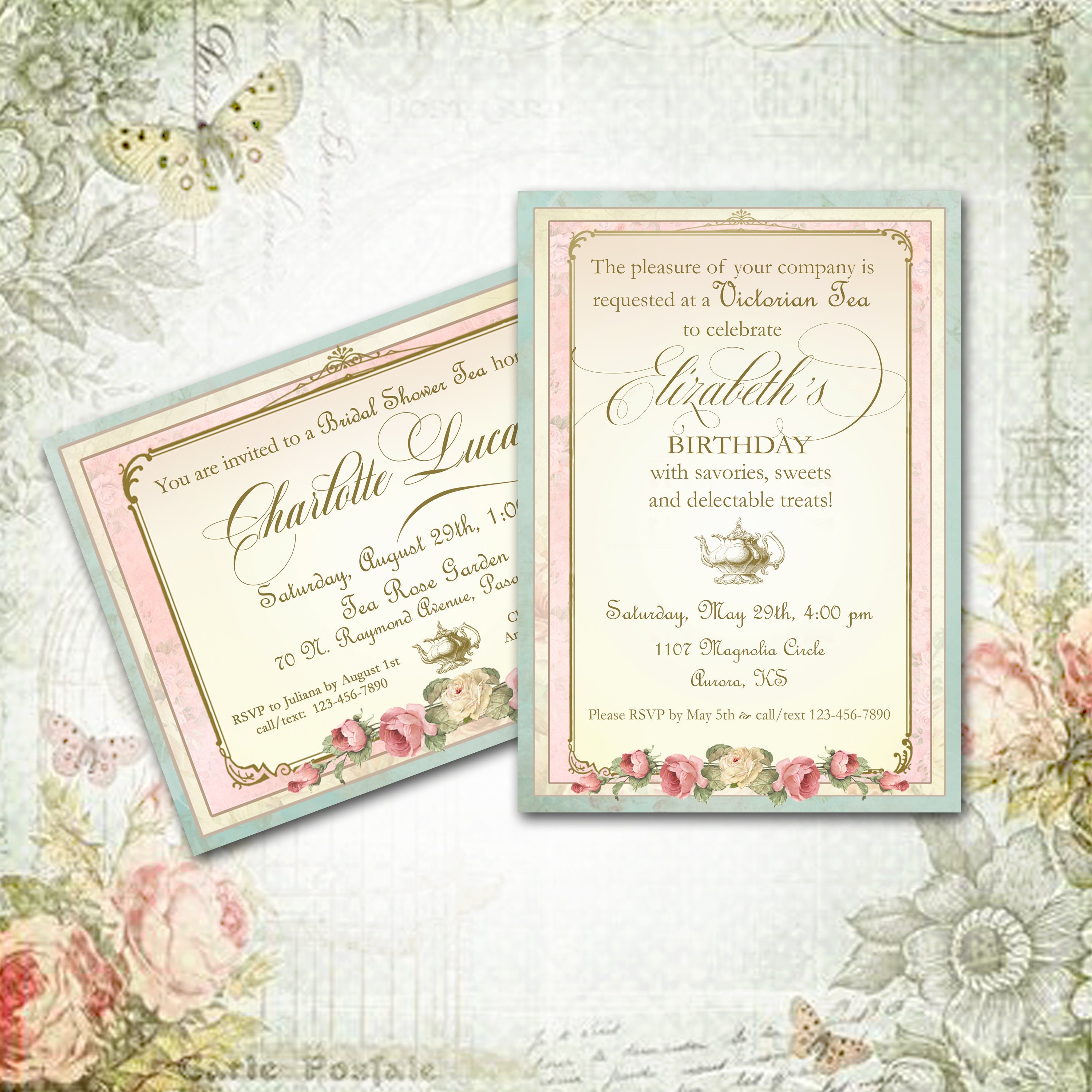 Victorian Tea Party Invitation