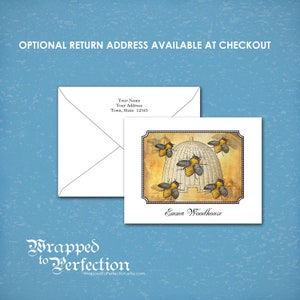 Bee Note Card Beehive Personalized Thank You Tell the Bees - Etsy