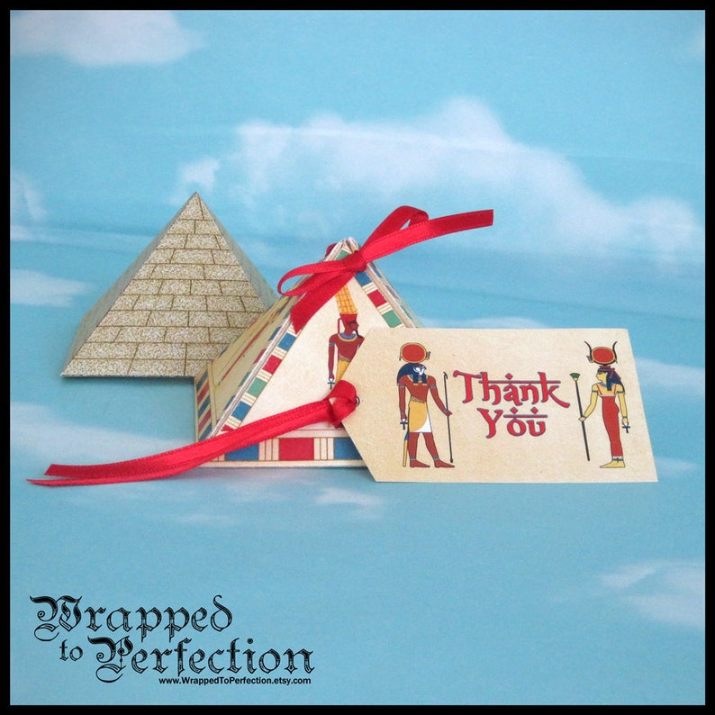 Egyptian Pyramid Favor Box: DIY Printable God & Goddess Design (PDF ...