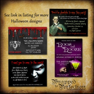 Halloween Invitation / Pumpkinhead / Ghostly Specter / 5x7 Invite ...