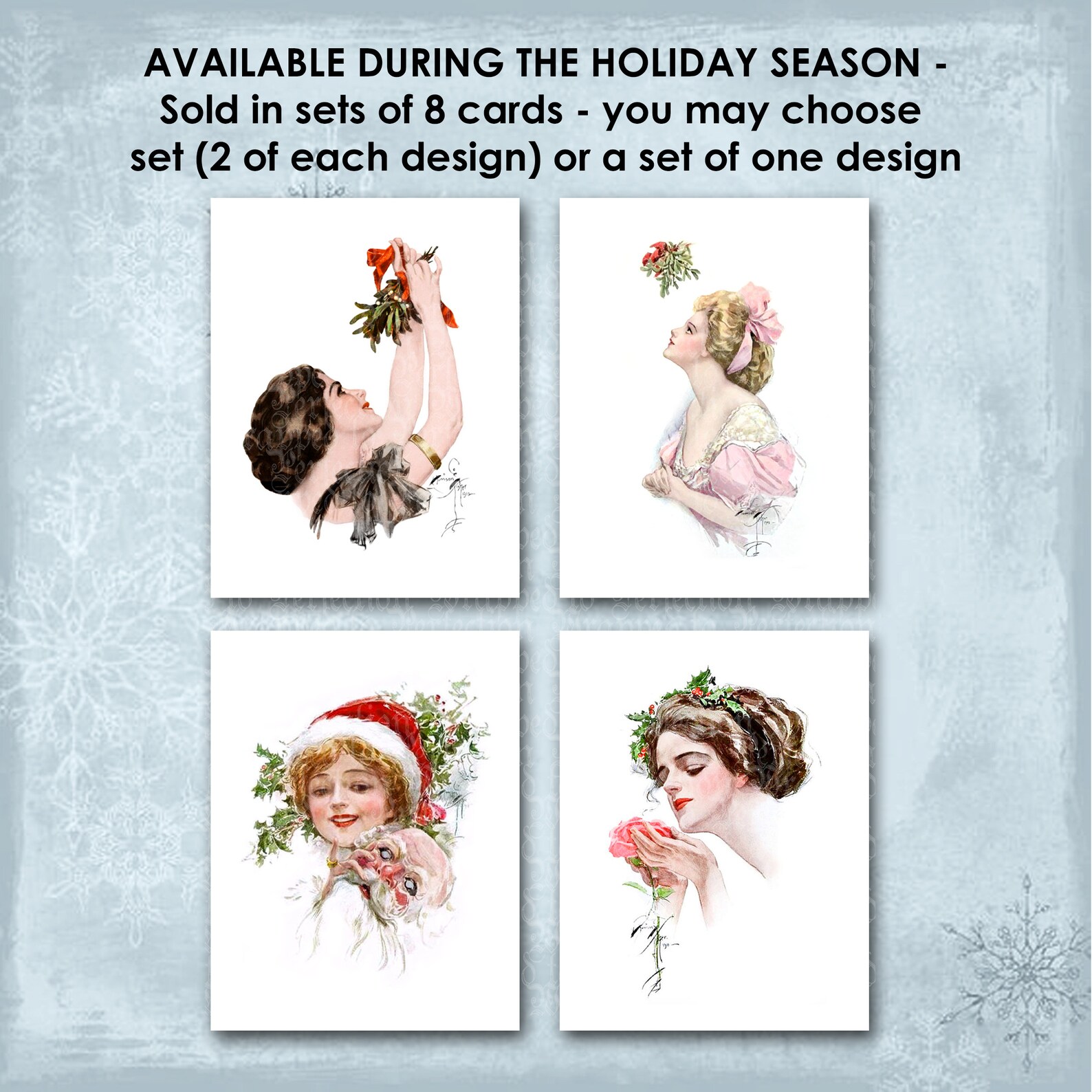 Gibson Girls Note Cards / Plain Personalized or Thank You / - Etsy