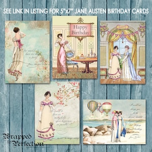Jane Austen Note Cards: Personalized Victorian Stationery, Set of 10 - Etsy