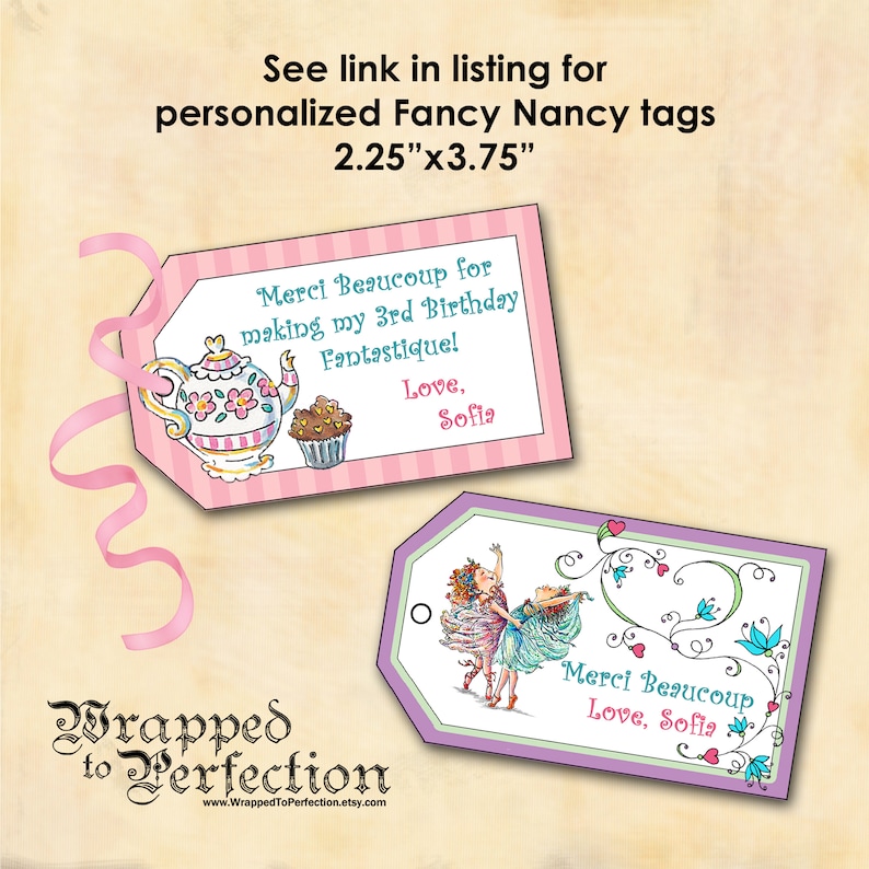 Personalized Fancy Nancy Birthday Card: Glitter Sparkle, 5x7 - Etsy