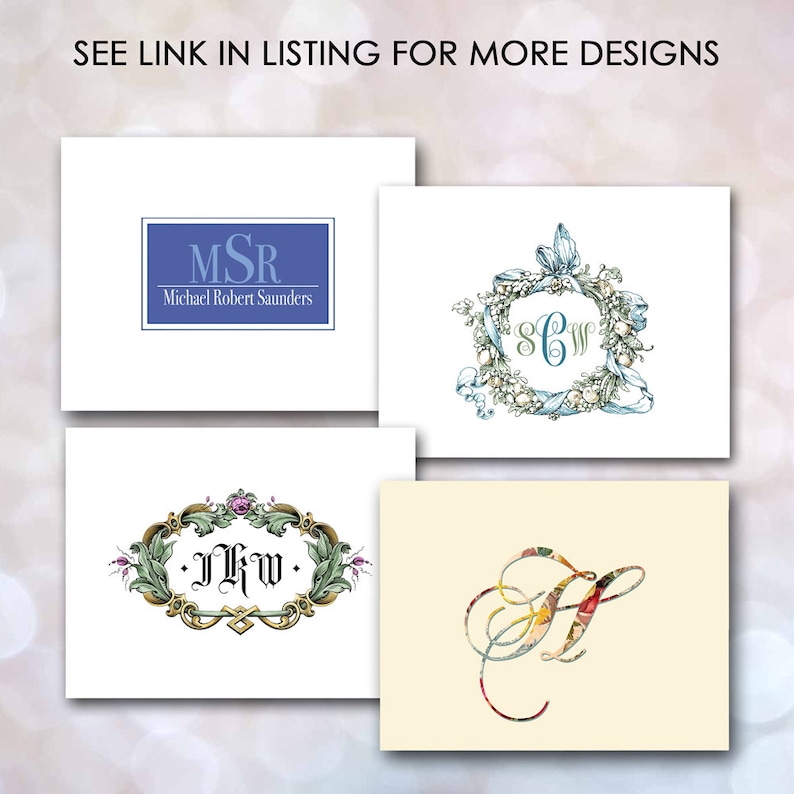 Discover Black Monogram Card Initials | SEMA Data Co-op