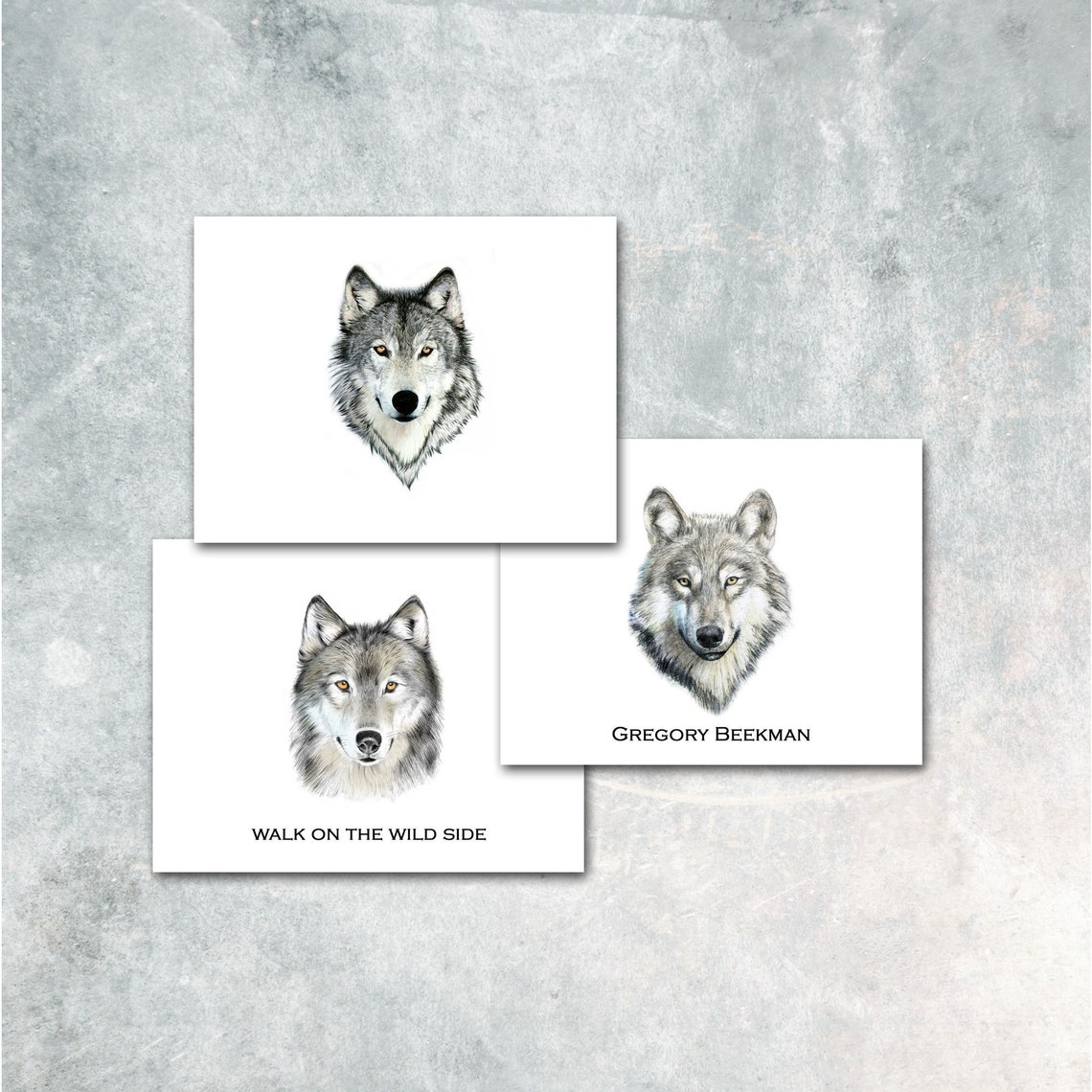 Wolf Note Cards Spirit Animal Wild Animal / Wilderness / | Etsy