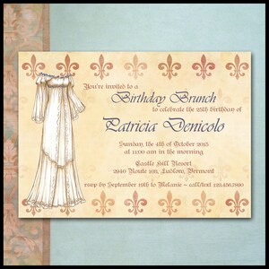 Medieval Renaissance Invitation / Shower Birthday Banquet Feast / 5x7 ...
