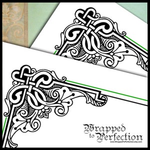 Celtic Note Cards, Personalized Stationery, Folded, Blank Inside, Set ...