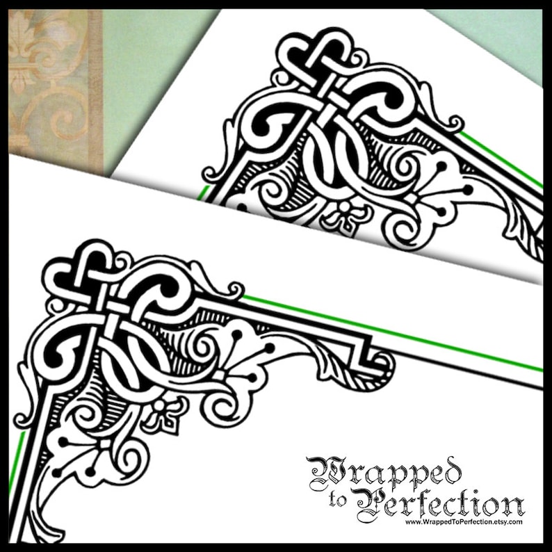 Celtic Note Cards Personalized Stationery Irish Corner - Etsy