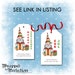 God Jul Personalized Tags, Large 3"x5" Gift Tag, Scandinavian Nordic ...