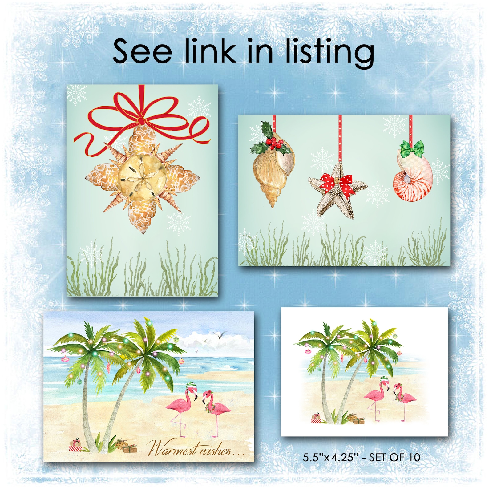 Nautical Christmas Cards: Sailboat With Wreath, Coastal Holiday ...