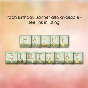 Winnie the Pooh Baby Shower Banner / DIY Party Decoration / 7”x7 ...