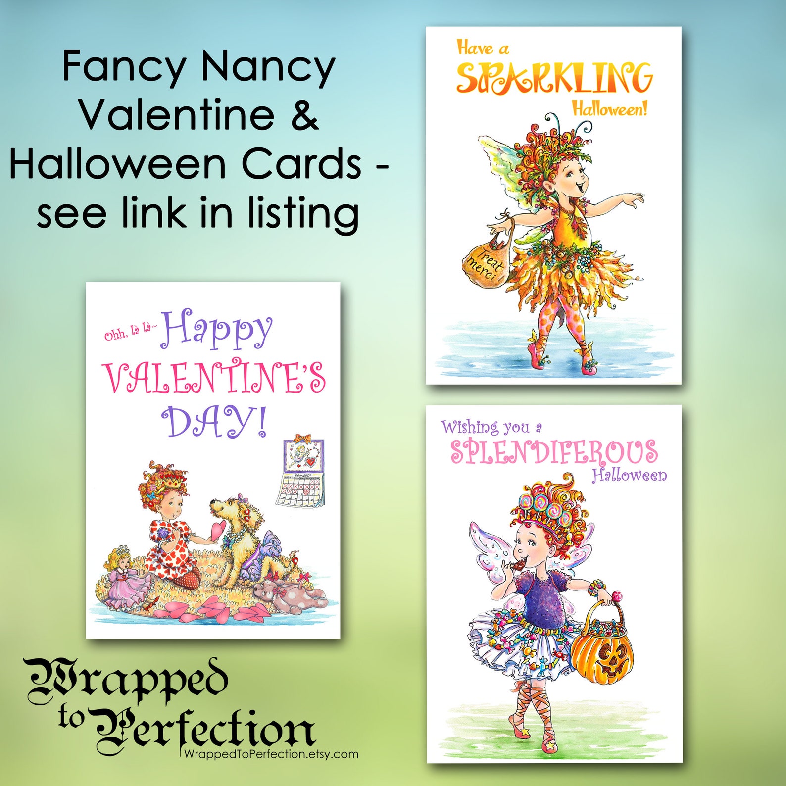 Fancy Nancy Thank You Cards / Merci Beaucoup / Set of 10 Cards - Etsy