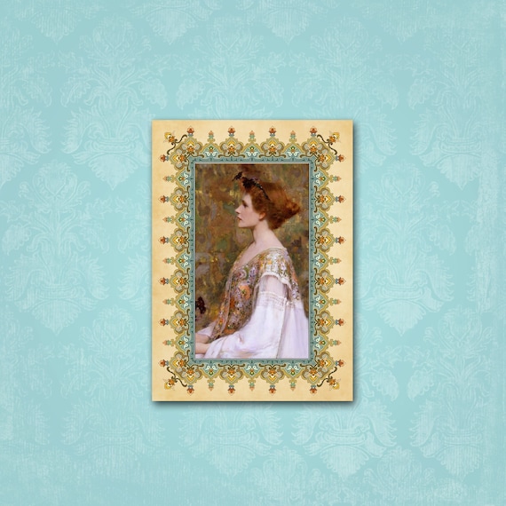 Renaissance Greeting Card Birthday Bridal Shower - Etsy