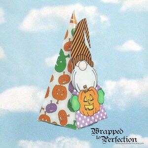 Halloween Gnome Favor Box / Candy Container, Goodies or Treat Box ...