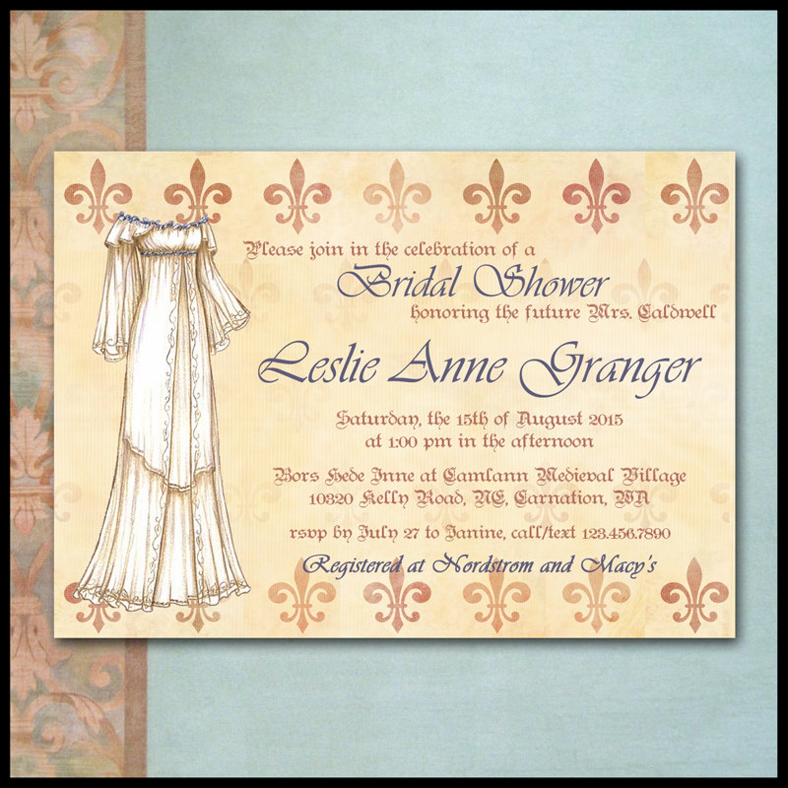 Medieval Renaissance Invitation / Shower Birthday Banquet | Etsy