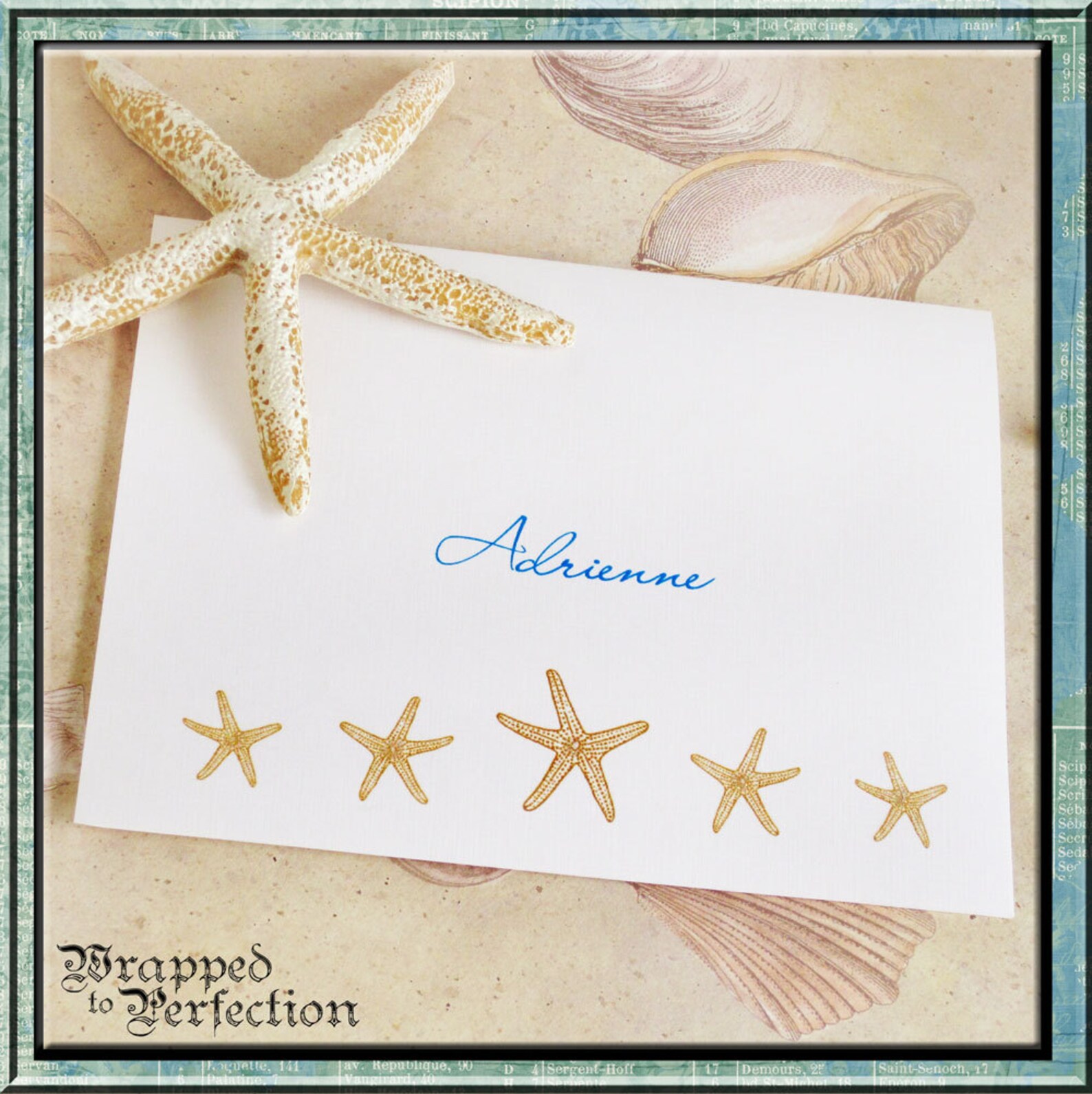 Personalized Starfish Note Cards / Starfish Stationery / Set - Etsy