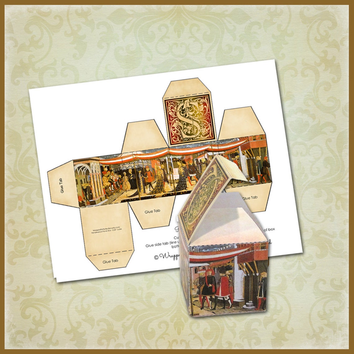 Renaissance Favor Box Personalized Medieval Wedding Favor - Etsy