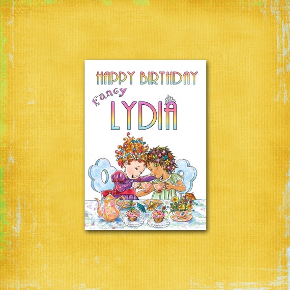Personalized Fancy Nancy Birthday Card / Friend Bree James / | Etsy