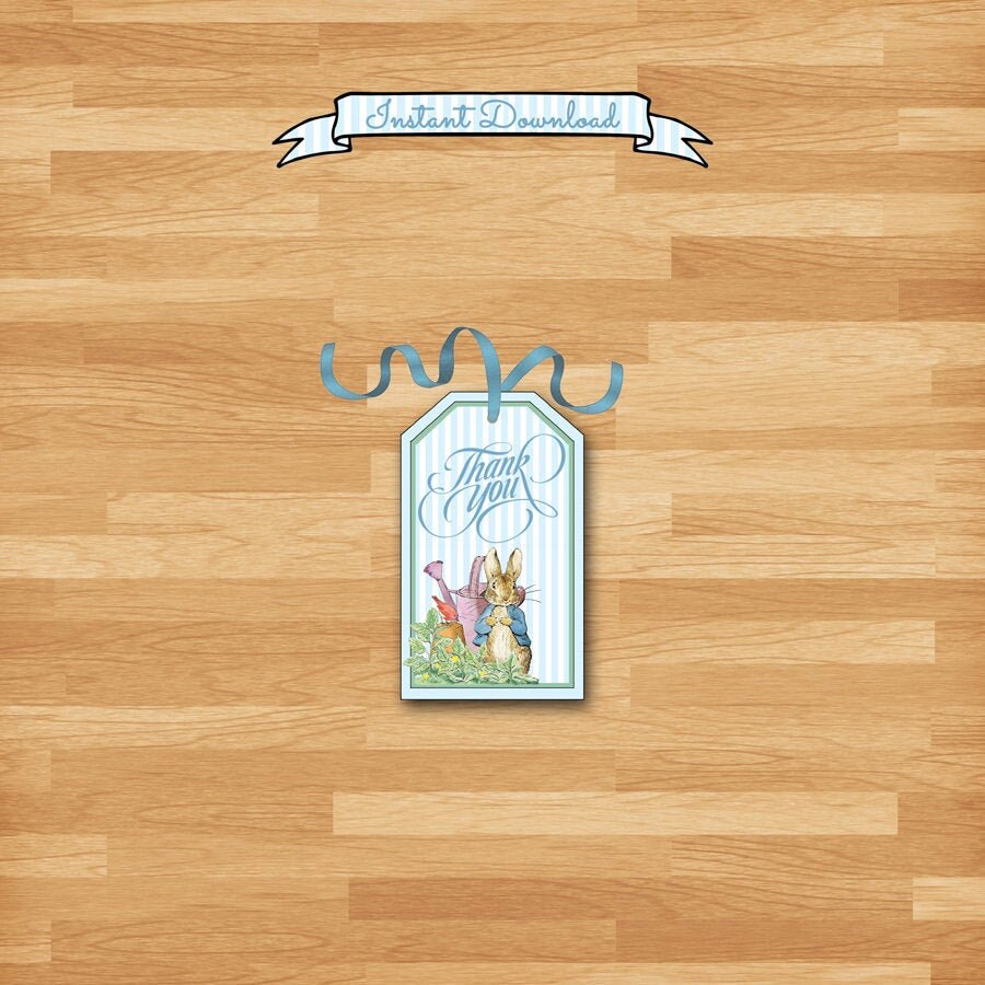 Peter Rabbit Favor Tag / Baby Shower Sip & See Birthday / | Etsy