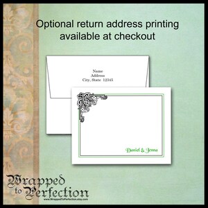 Celtic Note Cards, Personalized Stationery, Folded, Blank Inside, Set ...