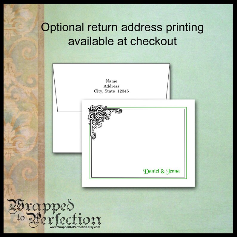 Celtic Note Cards Personalized Stationery Irish Corner - Etsy