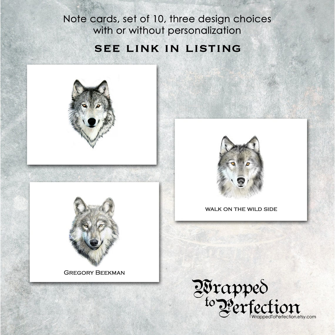 Wolf Birthday Card / 5x7 Masculine Greeting Card / - Etsy