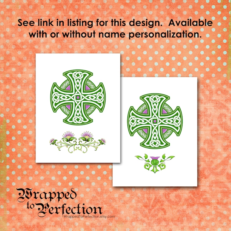 Celtic Note Cards Personalized Stationery Irish Corner - Etsy