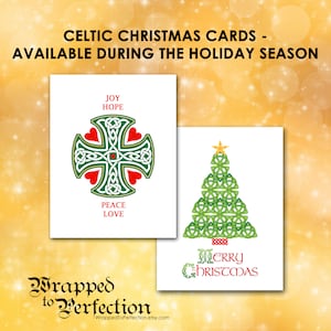Celtic Note Cards, Personalized Stationery, Folded, Blank Inside, Set ...