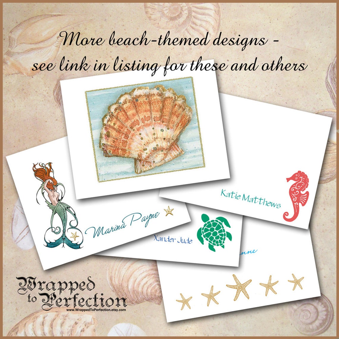 Seahorse Note Cards / Personalized Stationery / 10 Cards / | Etsy