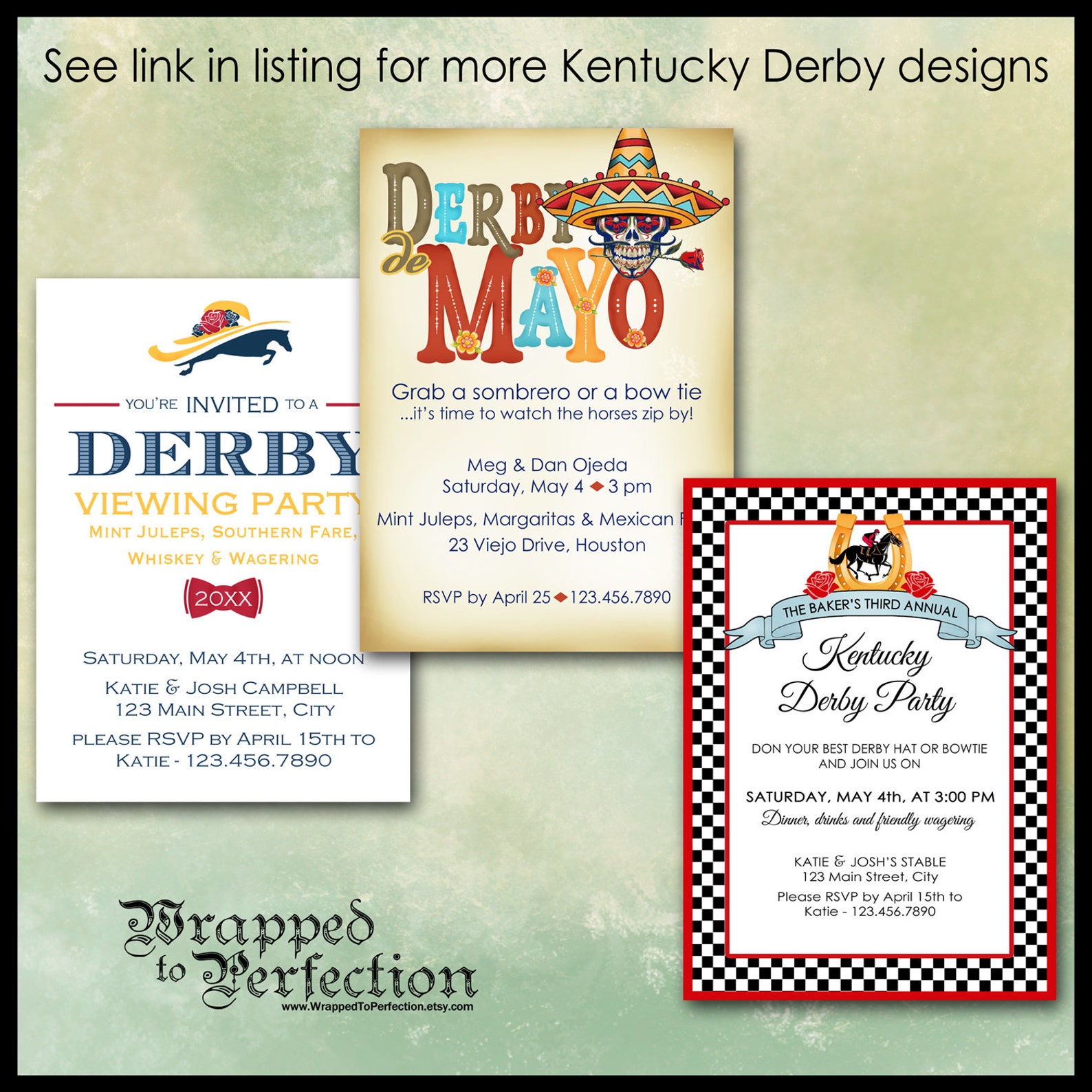 Kentucky Derby Invitations / Horse Race Betting Slips / Modern - Etsy