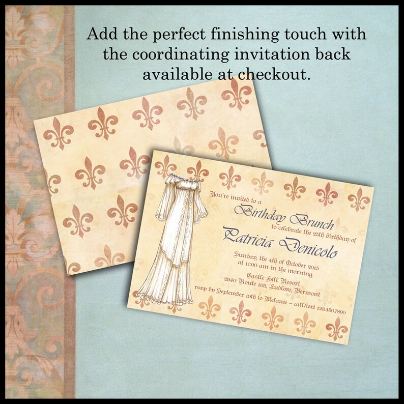 Medieval Renaissance Invitation / Shower Birthday Banquet | Etsy