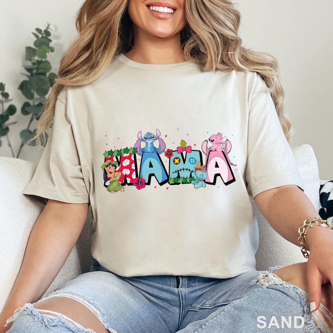 Stitch and Lilo Mama Shirt, Disney Mama Shirt, Disneyland Mom Shirt ...