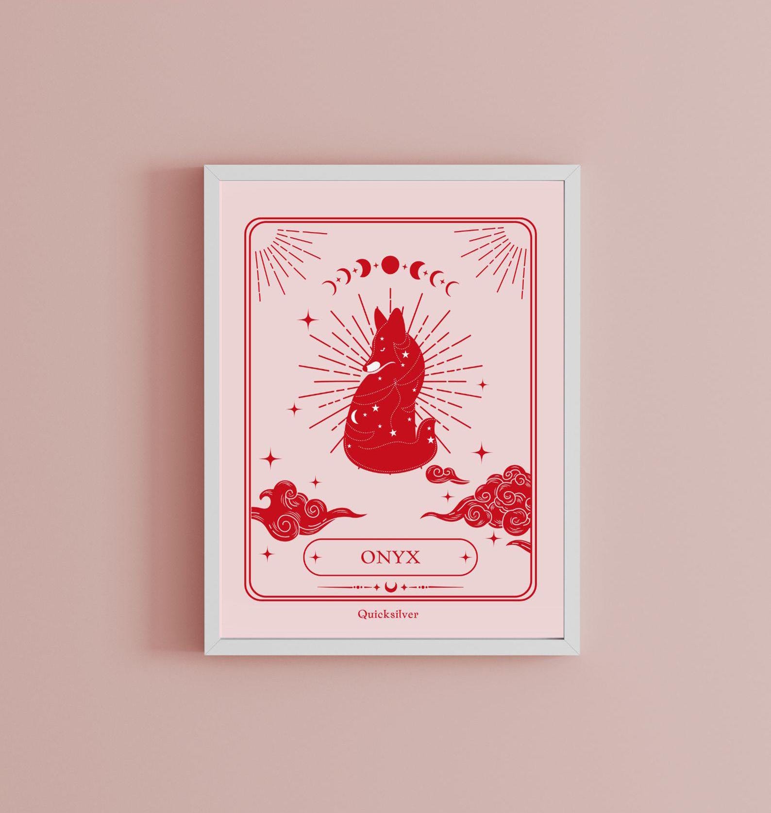 Quicksilver Little Osha and Onyx Tarot Card Inspired Poster, Fantasy ...
