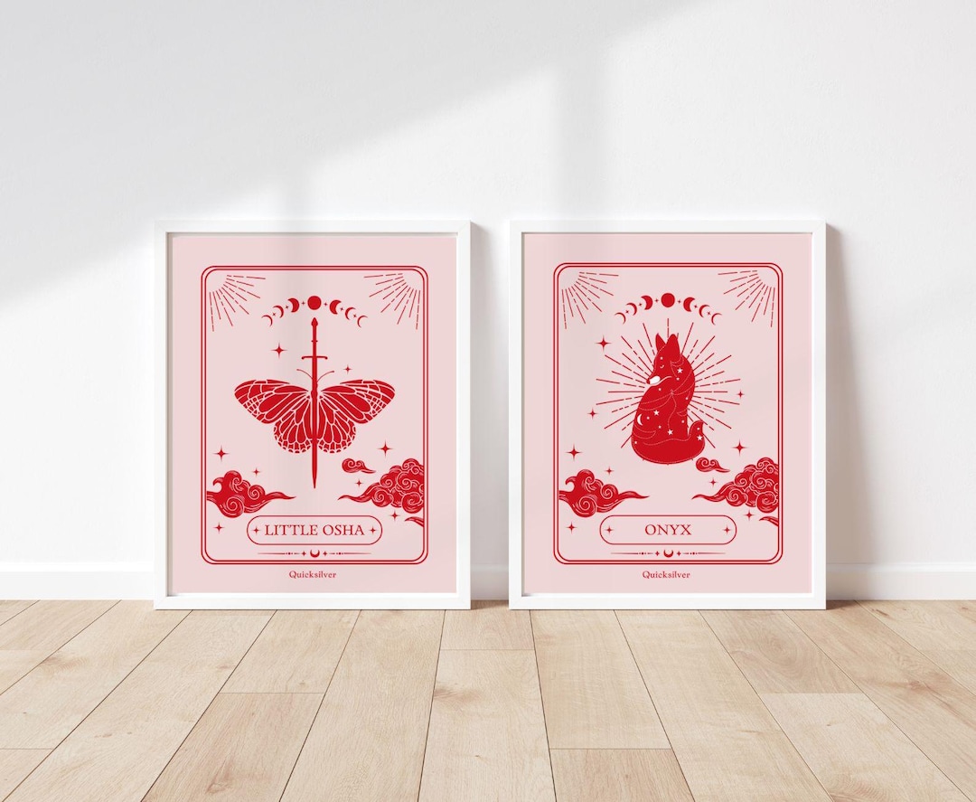 Quicksilver Little Osha and Onyx Tarot Card Inspired Poster, Fantasy ...