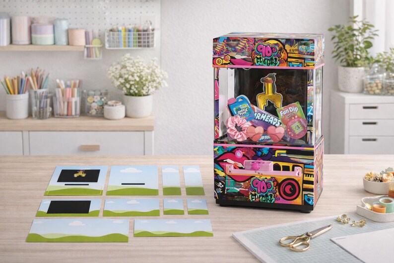 DIY Party Claw Machine Template | Printable Game, Editable Canva ...