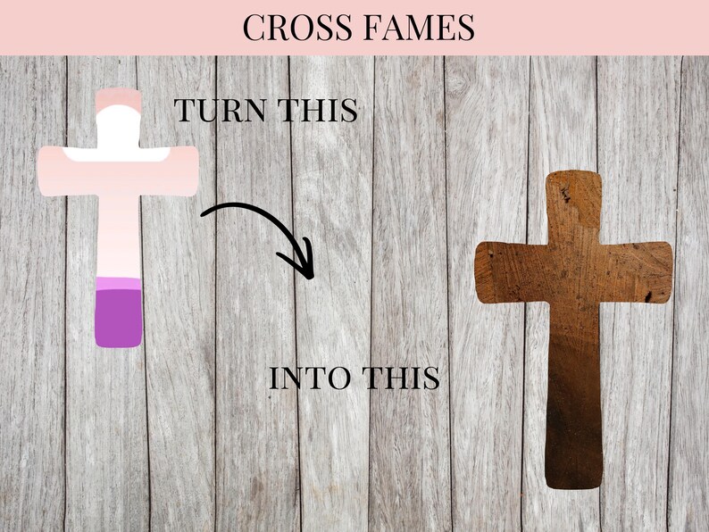 Canva Cross Frame Template | Memorial, Church Program (digital Download ...