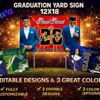 Graduation Yard Sign Template - Etsy