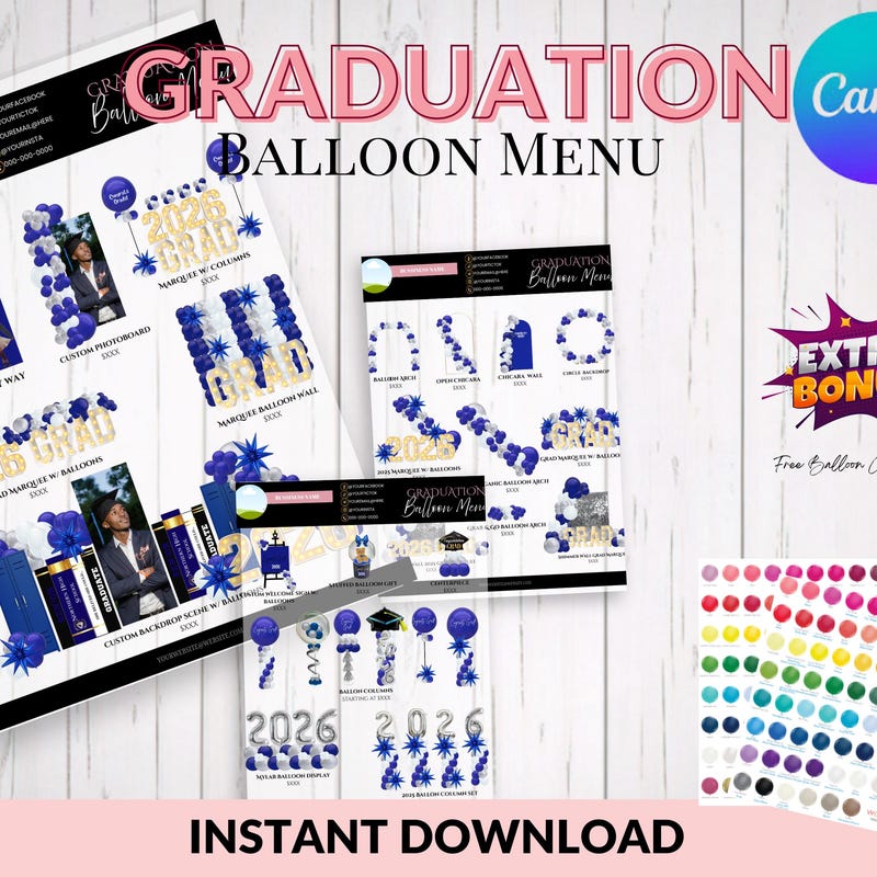 Graduation Blue Balloon - Etsy