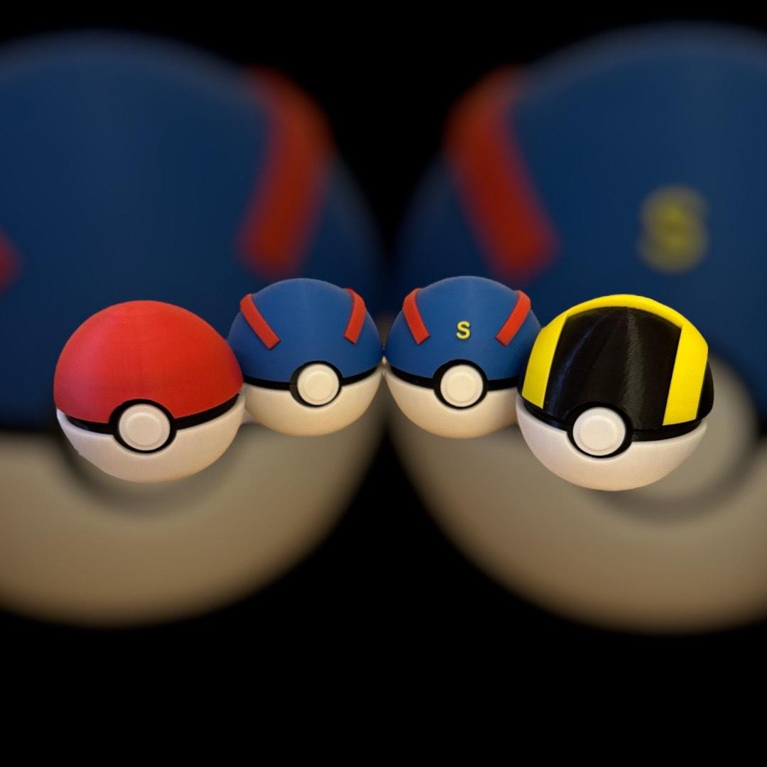 3D Printed 1st Gen Poke Ball Nintendo Game Cart Holder Container - Etsy